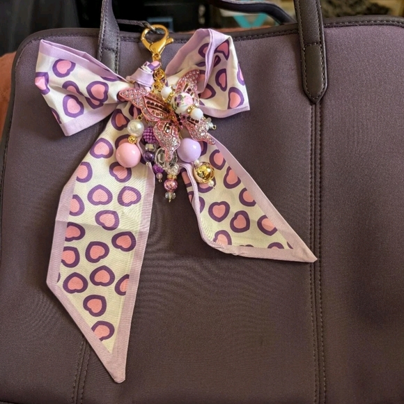 Coach | Bags | Coach Neo Purple Compartment Tote With Handmade Charm ...